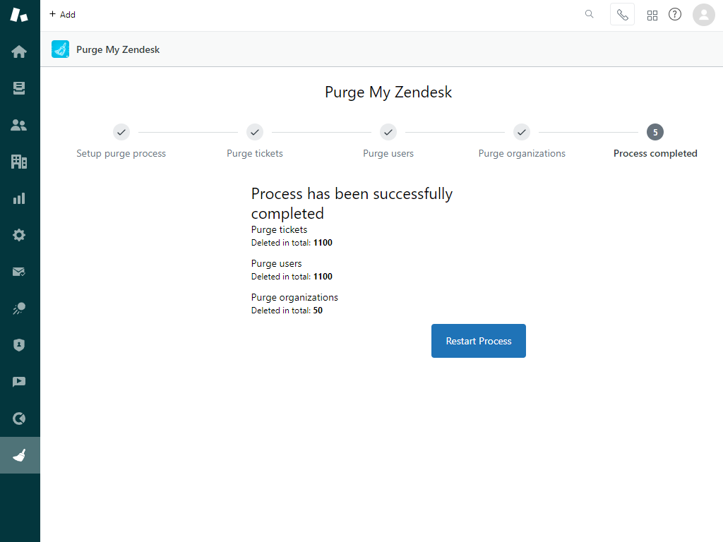 Purge My Zendesk App Integration with Zendesk Support